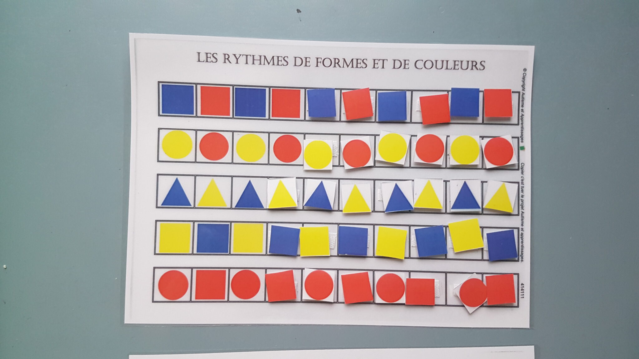 Activité de géométrie pour enfant / les algorithmes des formes ...